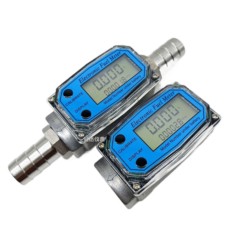 Electronic digital display turbine flow meter water diesel kerosene gasoline liquid pipeline ...