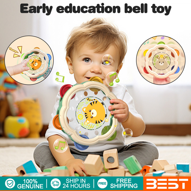 Baby Musical Instruments Tambourine Drum Children Musical Educational ...