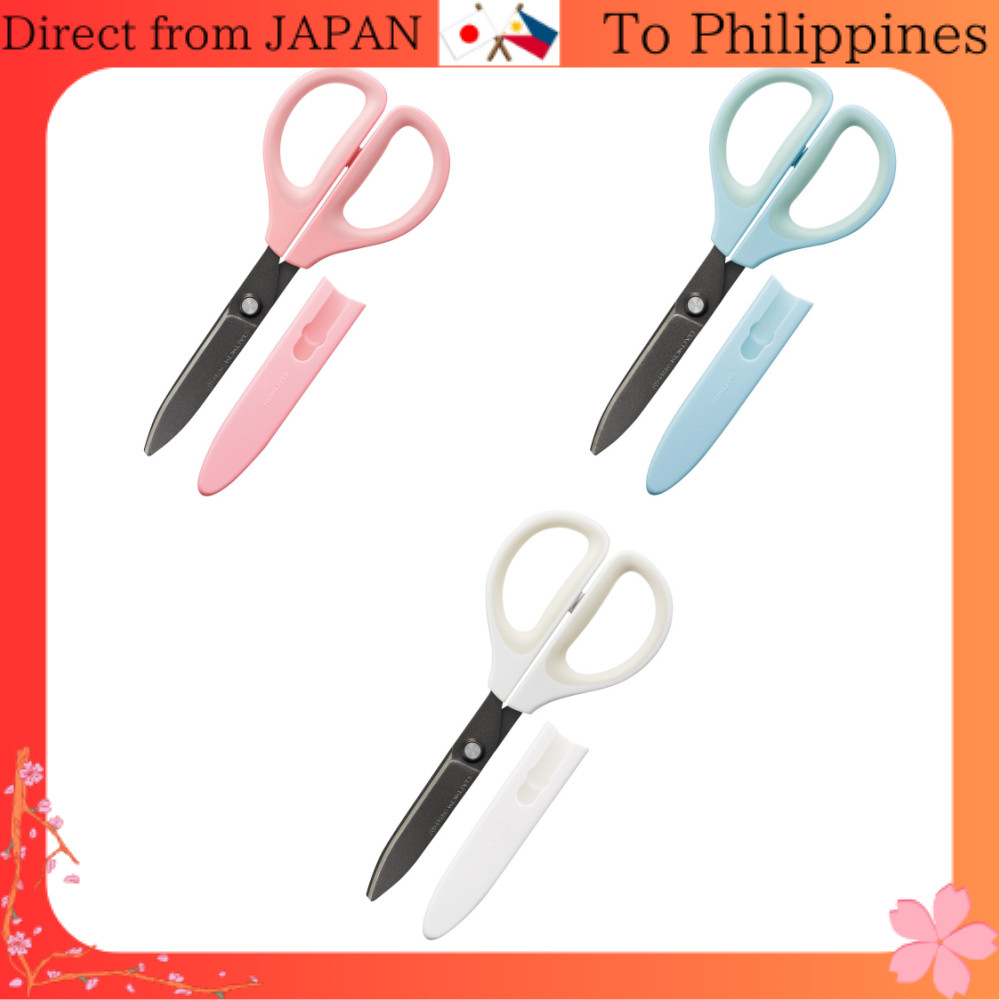 KOKUYO Scissors Scissors Sakusa Fluorine/Glueless Blade Blue Hasa ...