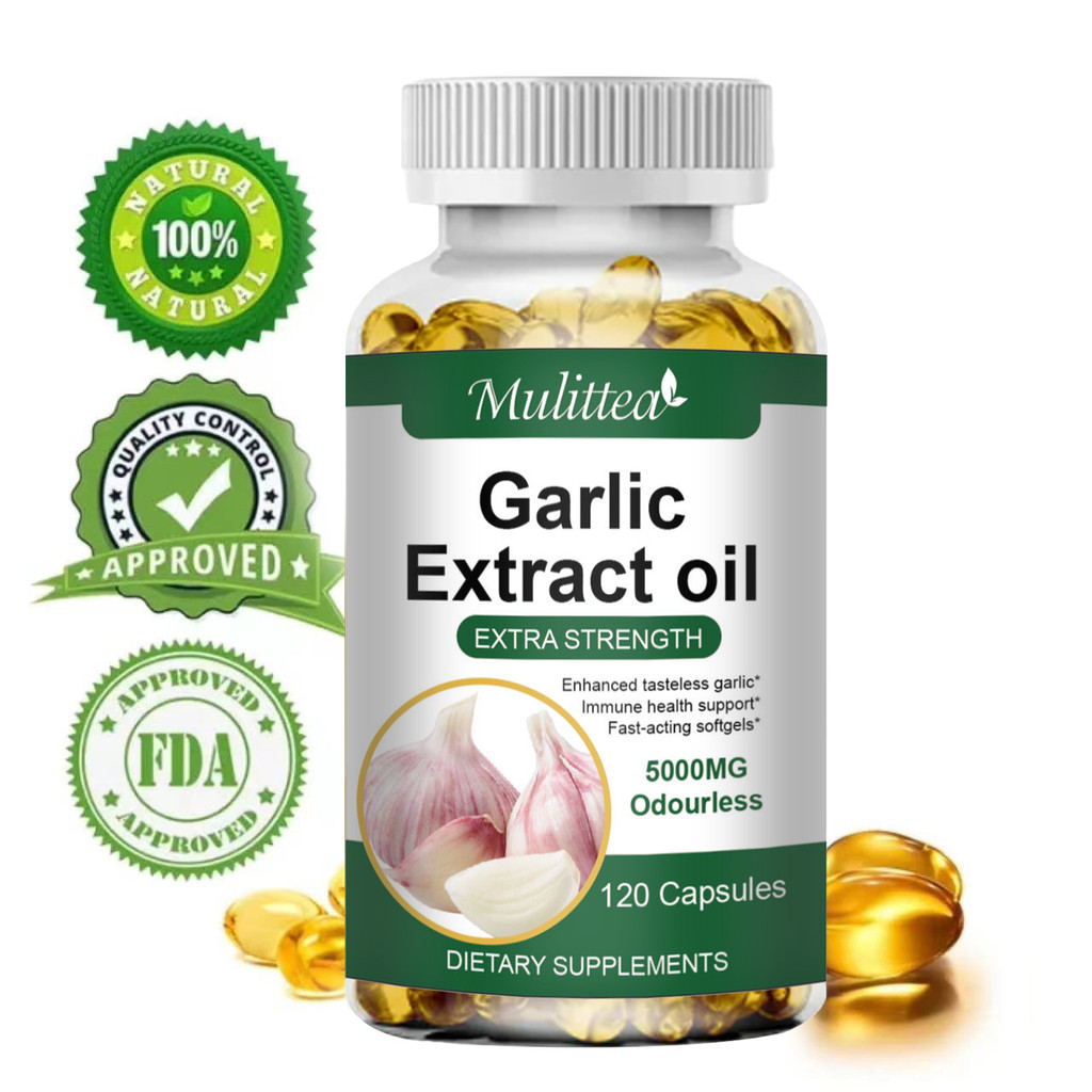 Mulittea Odorless Organic Garlic Capsules Antibacterial anti ...