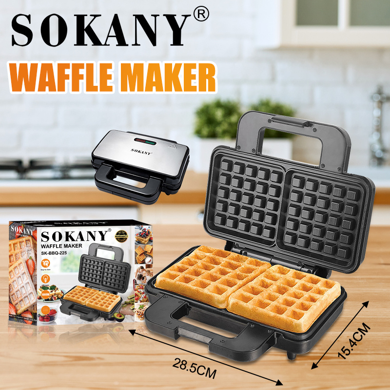 SOKANY Waffle Maker pan 1000W Electric Waffle Machine Breakfast Maker ...