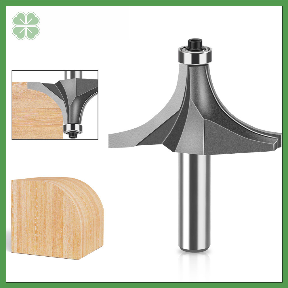 Round Over Router Bit for Woodworking, Carbide Tipped Edge Trimming ...