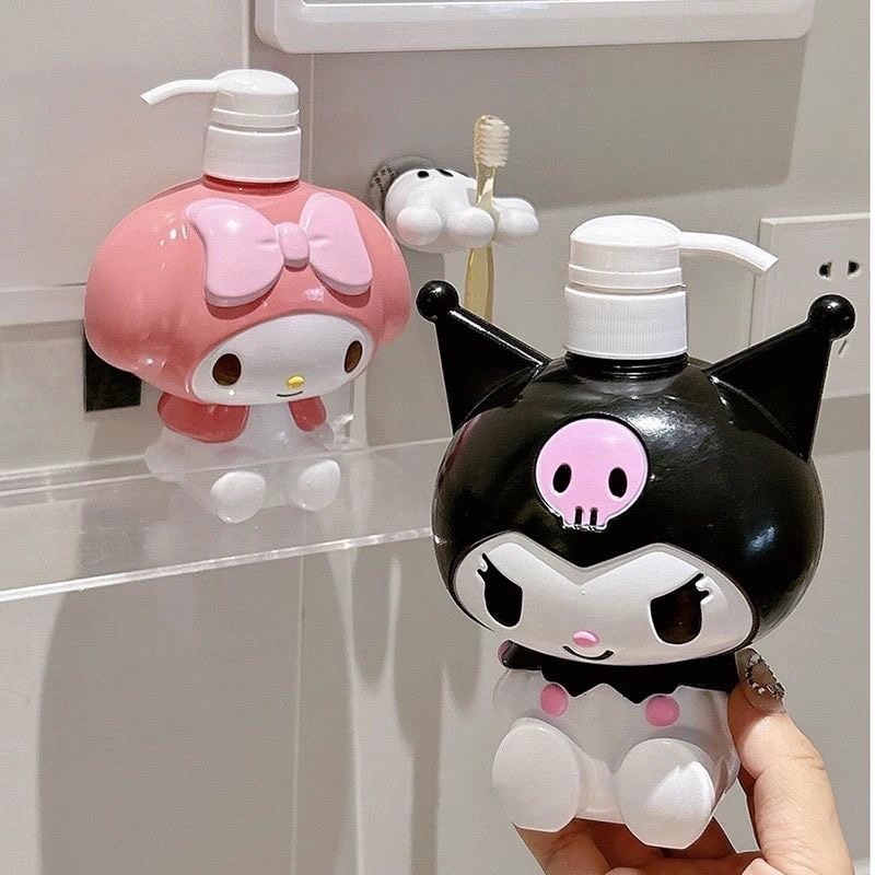 500/750ML Anime Kuromi Melody Cartoon Shampoo Conditioner Bottle ...