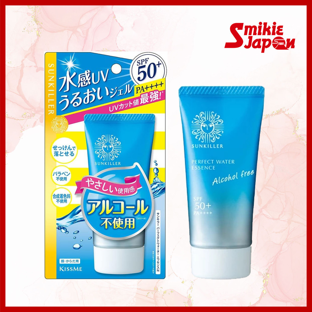 KISSME Sunkiller Perfect Water Essence N 50g Alcohol-free Sunscreen ...