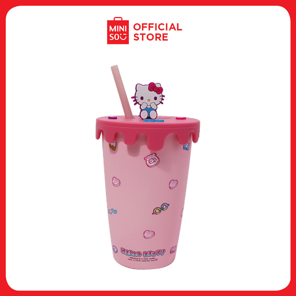 MINISO Hello Kitty Sweet Factory Decoration Ceramic Cup with Lid ...