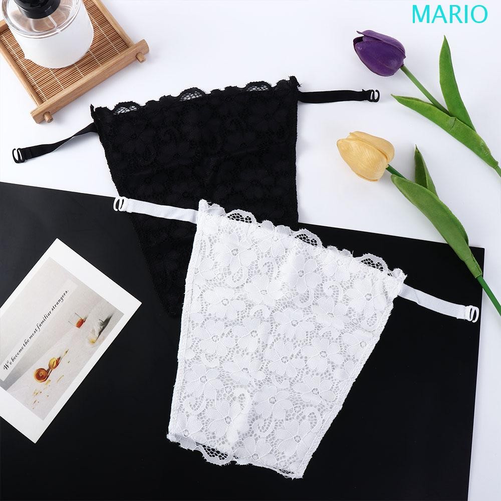 MARIO Anti-Glare Tube Top, Double Layer Lace Chest Cover, Invisible ...