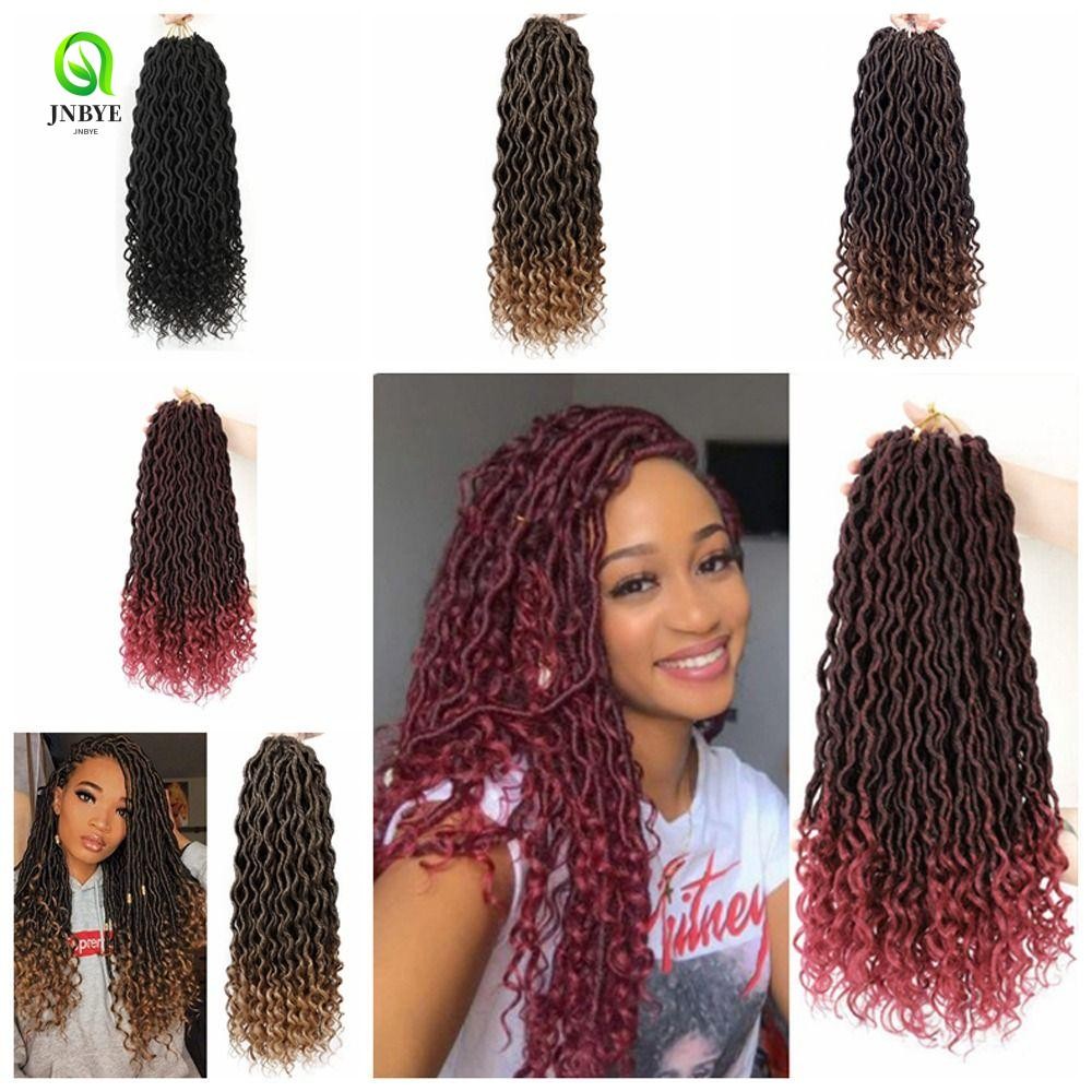 JNBYE Goddess Faux Locks, Pre Looped Synthetic Locs Crochet Hair, Rock Hair Extensions Passion ...