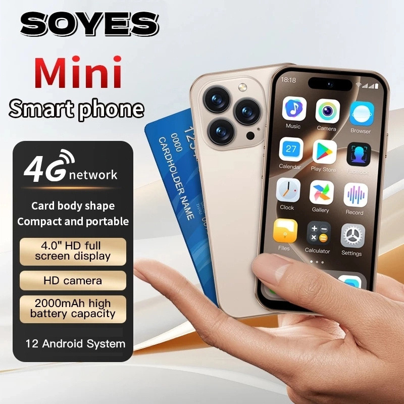2025 New SOYES M17 Pro 4G Mini Smartphone, Android 12.0, 3GB+64GB, 4 ...