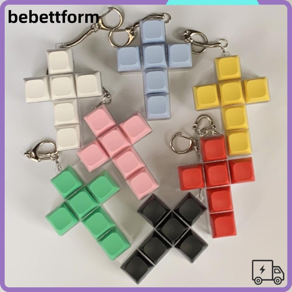 LUCKY Fidget Keychain, DIY Keyboard Keys Button Finger Keyboard Cap ...