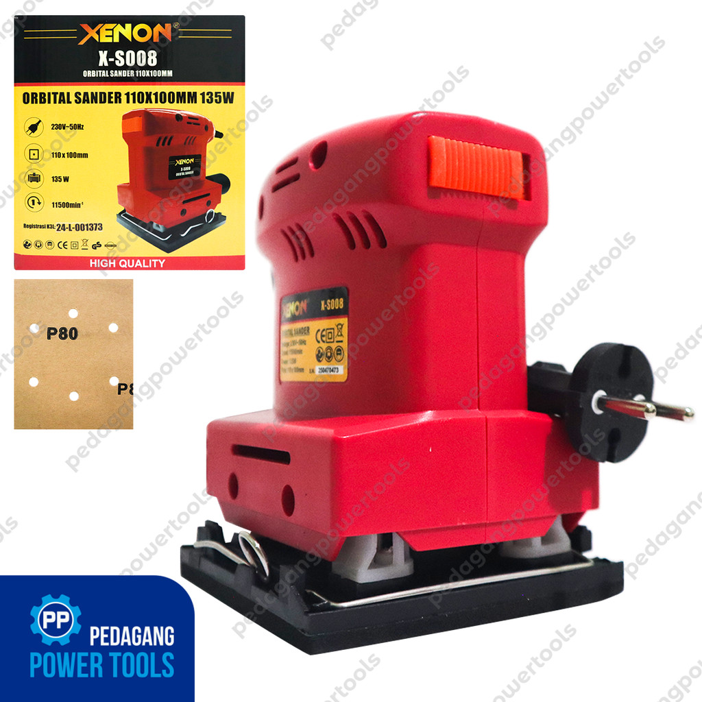 MESIN XENON S008 Electric Wood Sanding Machine Square Box Wood Orbital ...