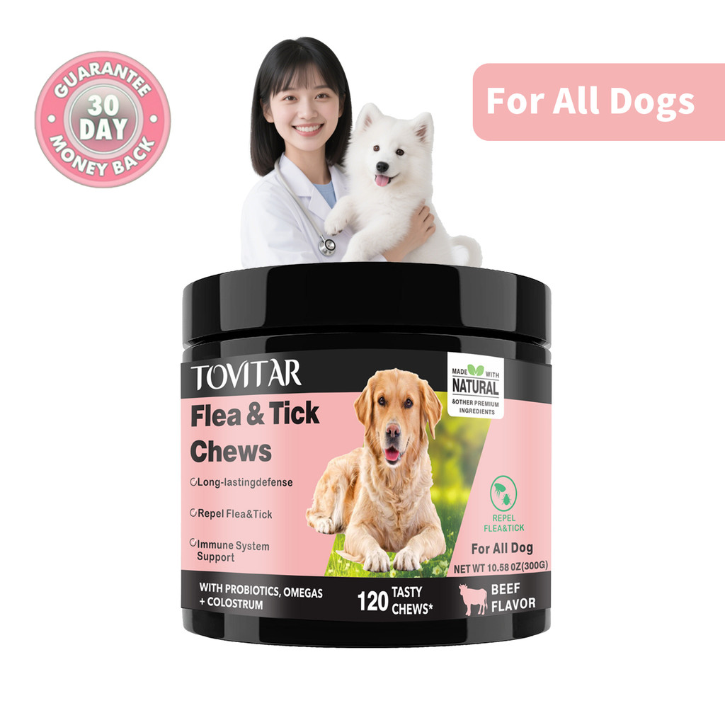 Toviatr Health Flea and Tick Dog Chewable Tablets offer protection ...