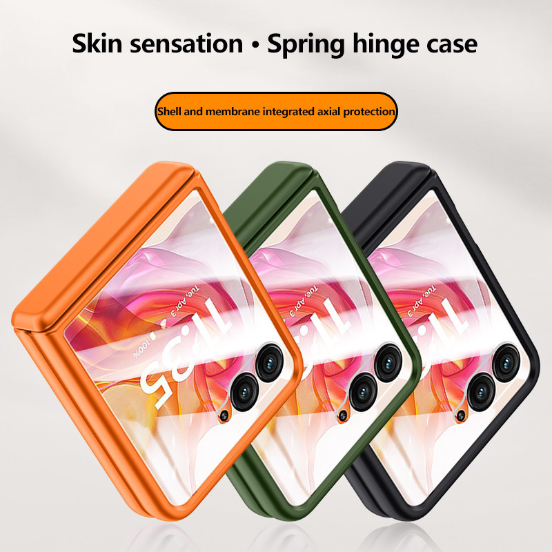 Feel Skin Spring Hinge Shockproof Case Cover For Motorola Razr 50 Shell ...
