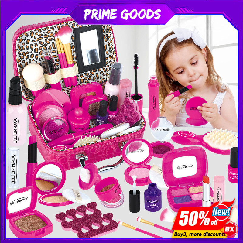 Baoxiu Pretend Makeup Kit for Toddlers Girls, Kids Pretend Play Makeup ...