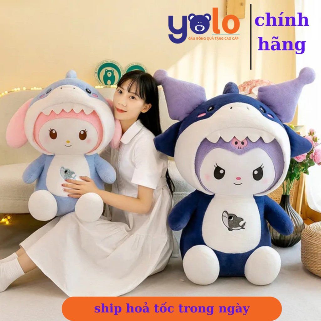 Kuromi teddy bear, shark melody. melody stuffed animal, super cute ...