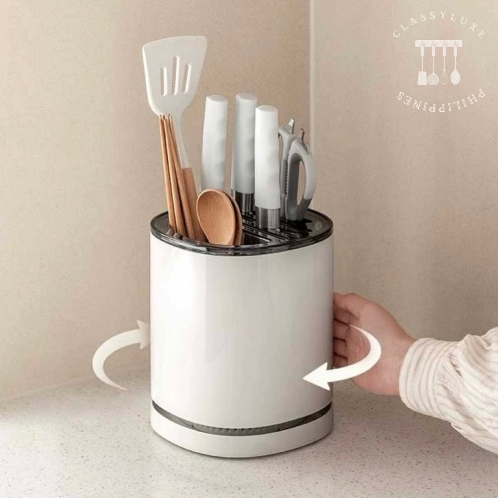 KITkitchen Kitchen Rotating Knife Holder Chopstick Multifunctional ...