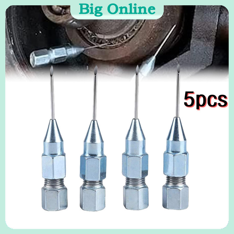 5pcs Grease Gun Nozzle 72mm Grease Needle Nozzle Bearing Grease ...