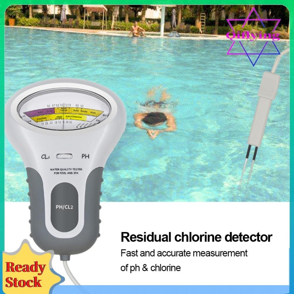 2 in 1 Chlorine Tester PH Tester PH & CL2 Meter Water Quality Analyzer ...