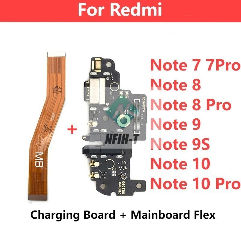 For Xiaomi Redmi Note 7 8 8T 9 9S 10 10S 4G 5G Charger Charging Port ...