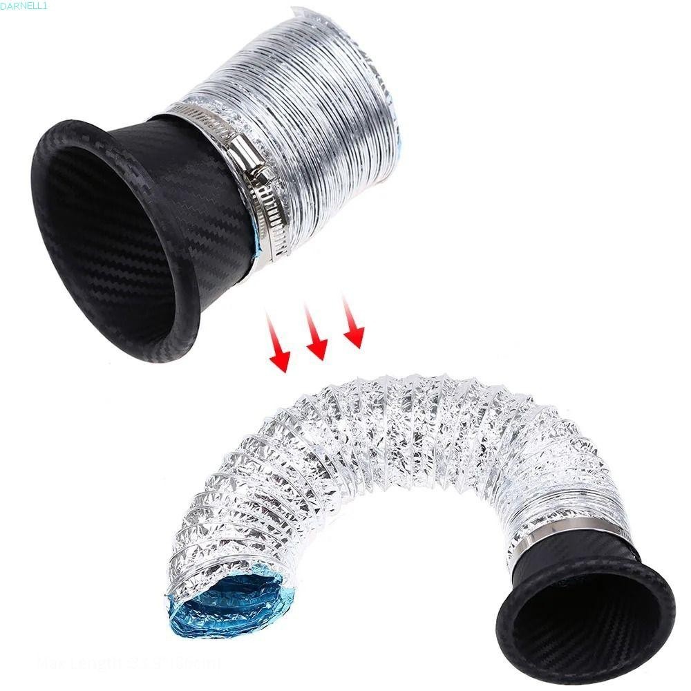 DARNELL1 Car Front Bumper Grille Inlet Pipe Kit, Universal Carbon Fiber ...
