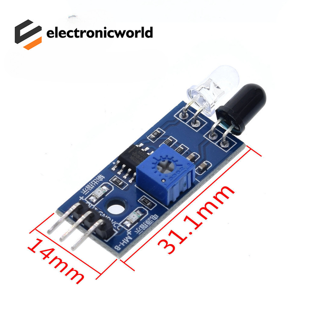 IR Infrared Obstacle Avoidance Sensor Module for Arduino Diy Smart Car ...