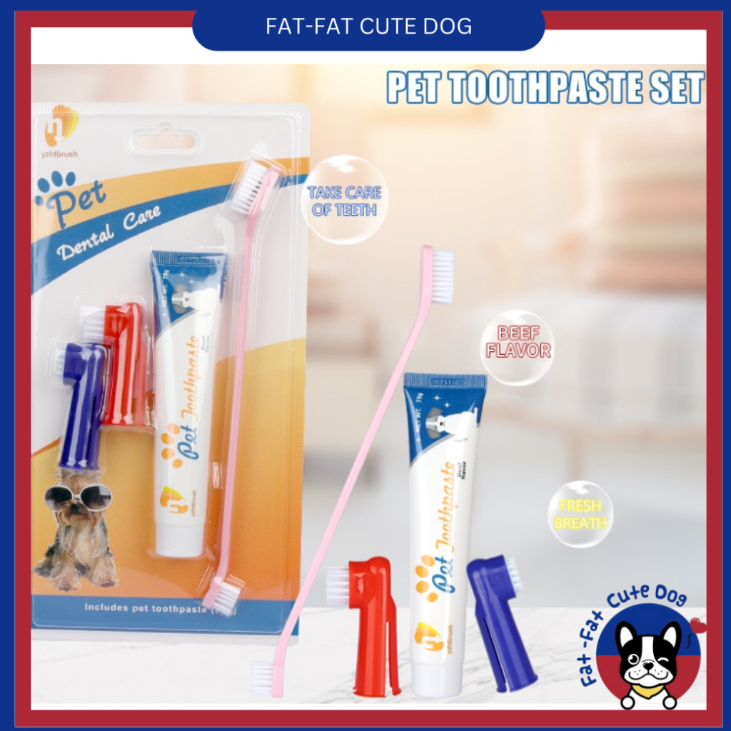 Pet toothpaste/dogtoothpaste Set Dental Care Teeth Cleaning for Dog and ...