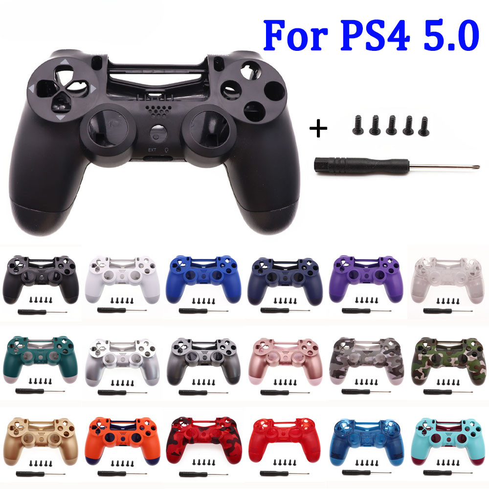 PS4 JDM-055 Controller Front Back Hard Plastic Matte Housing Shell Case ...
