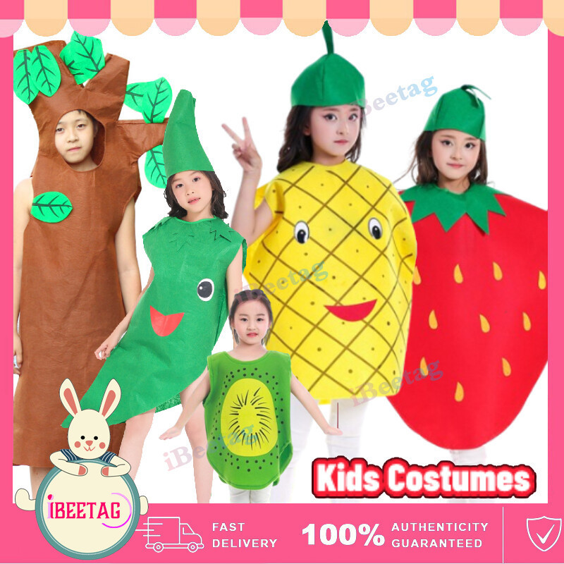 Fruit&Vegetable Strawberry Pineapple Halloween Cosplay Party Costumes ...