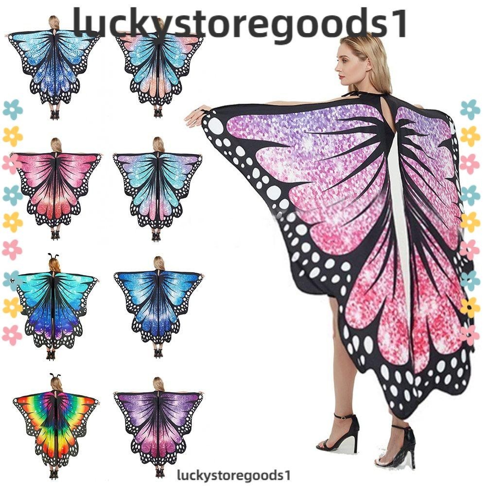 LUCKYSTOREGOODS Butterfly Cape, Starry Sky Print Party Props Butterfly ...