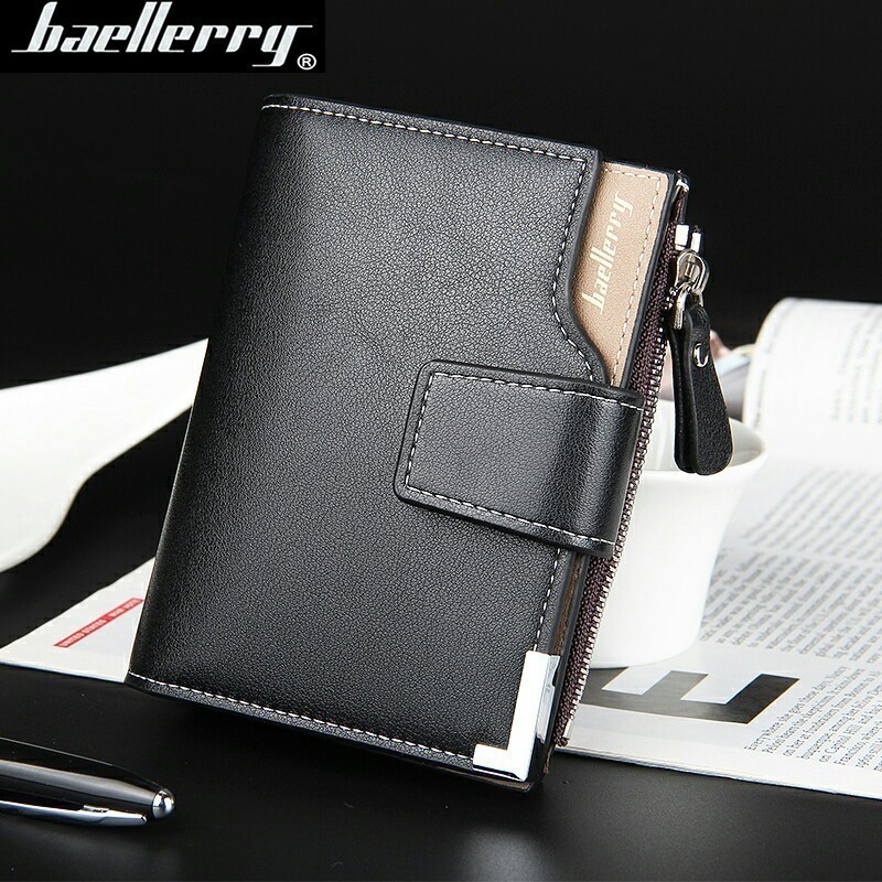 Baellerry Big Capacity Men Wallet Leather Vertical Leather Credit Card ...