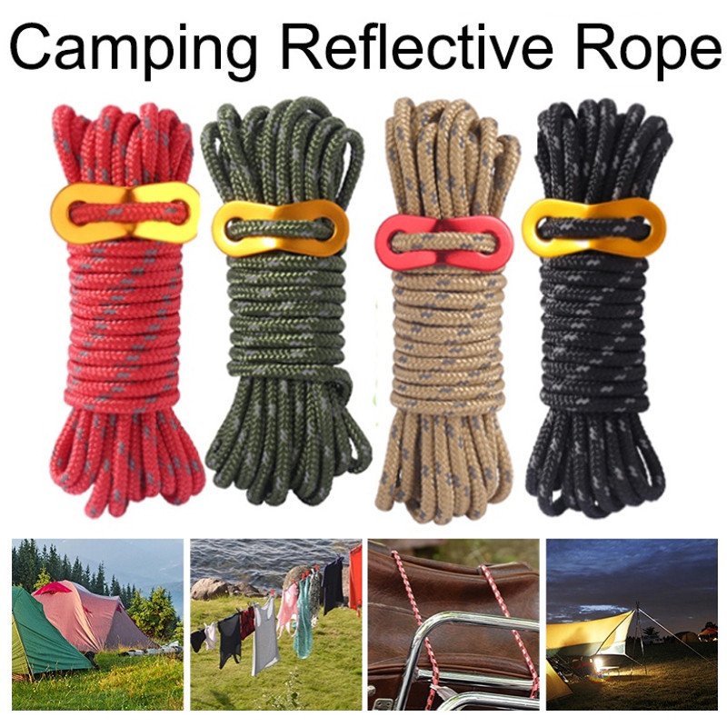 4M Camping Equipment Rope Outdoor Umbrella Rope Tent Fixed Rope Canopy ...