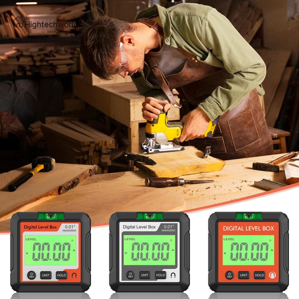 Digital Angle Protractor Magnetic 90 Degree Ruler Inclinometer Level ...