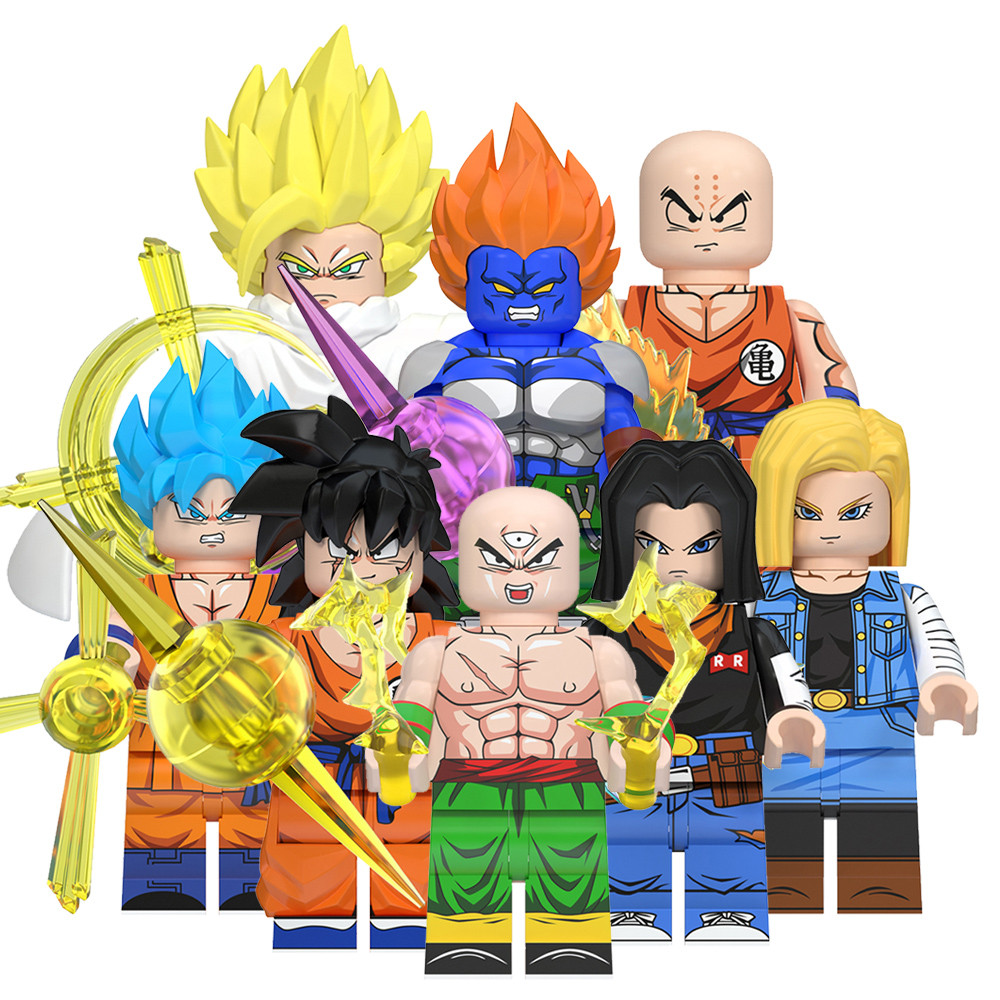 New Anime DBZ Son Goku Gohan Yamcha Tien Shinhan Krillin Mini Building ...