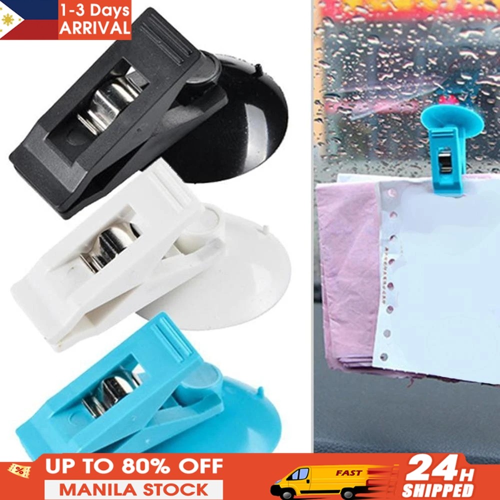 Fixing Tool Suction Cup Plastic Car Window Mount Suction Clip Bill ...