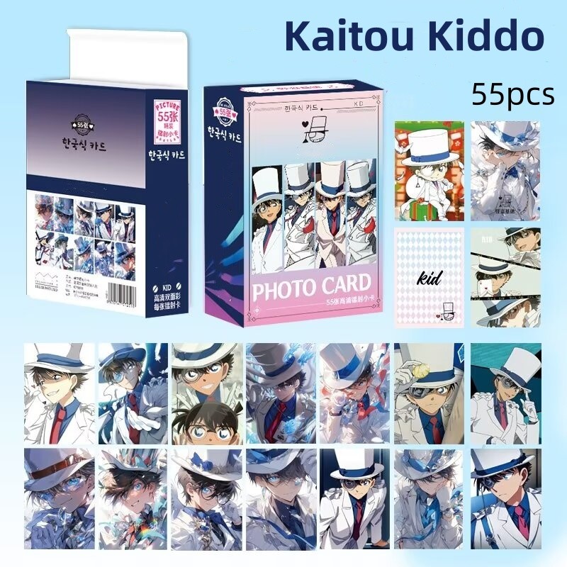 50-92pcs Manga Manhwa Kaitou Kiddo ONE PIECE Laser Holographic Lomo ...