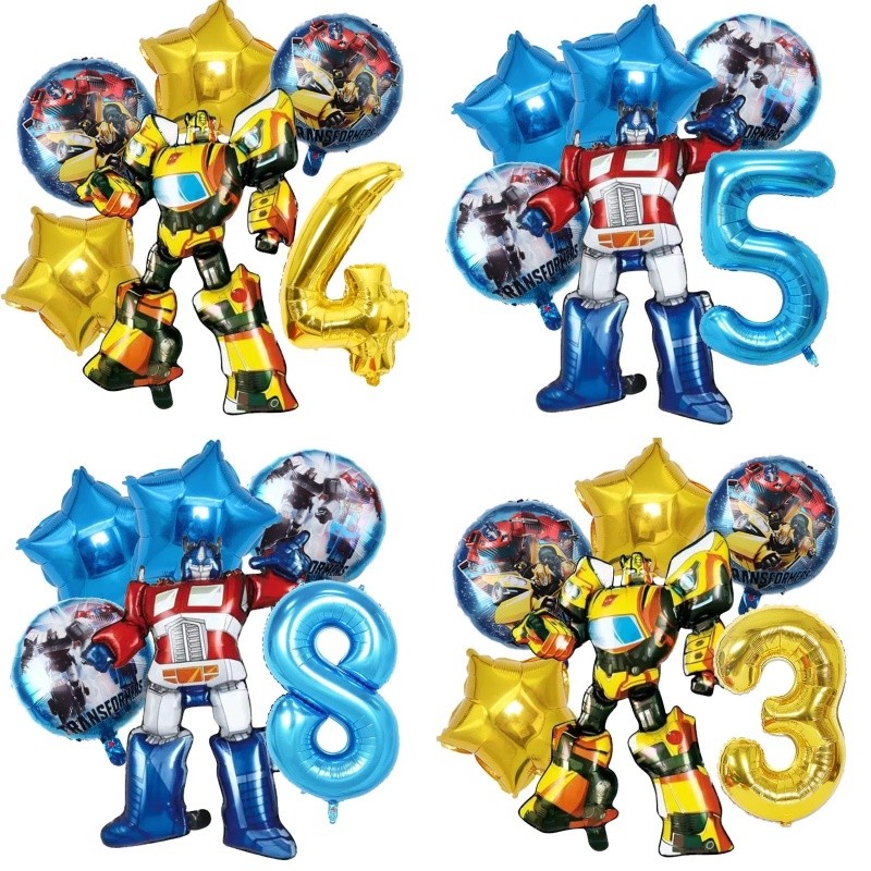 Transformers Balloon Set Birthday Party Supplies Digital Balloon ...