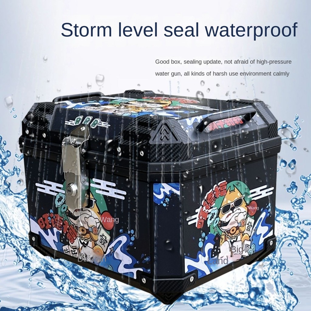 Motorcycle Trunk Large Capacity Trunk Scooter Electric Vehicle Trunk ...