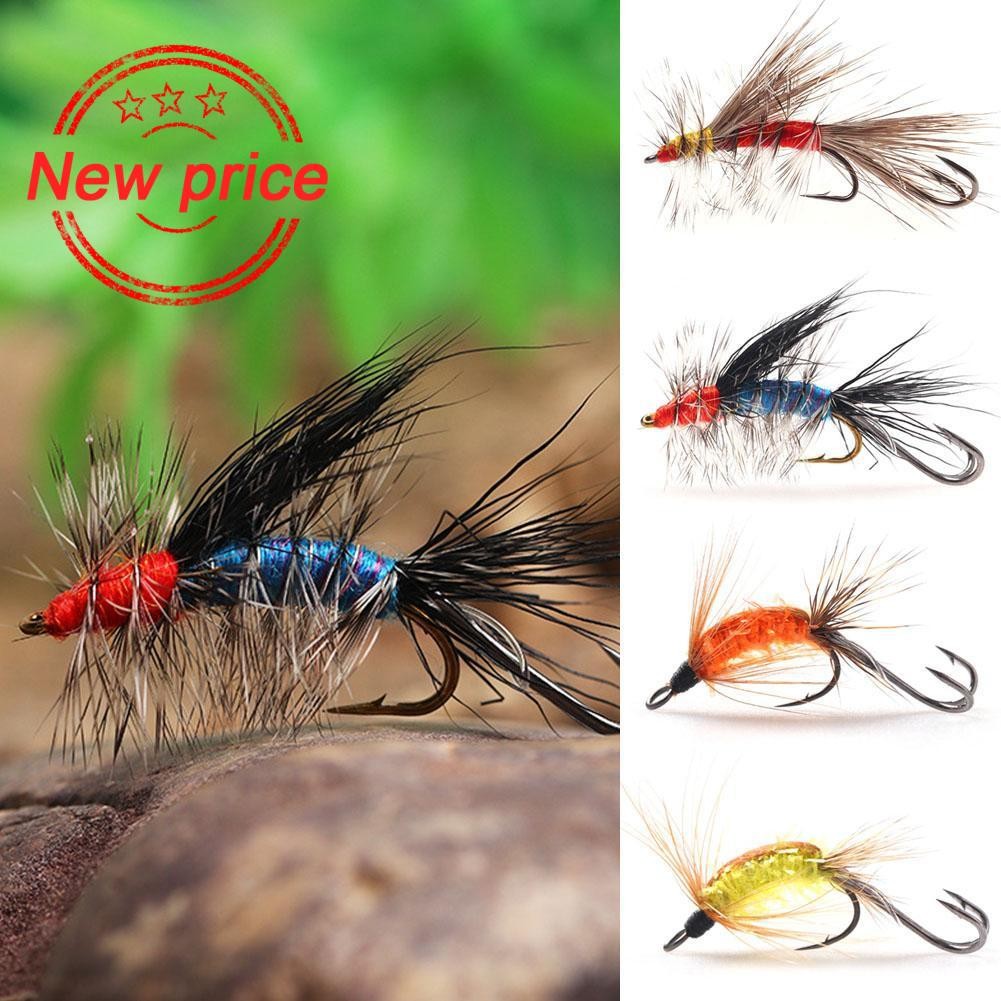 Set Insects Flies Fly Fishing Lures Artificial Bait With Doible Hook ...