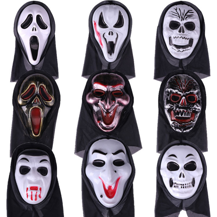 Halloween Horror Mask Party Masquerade Ghost Face Screaming Pullover ...