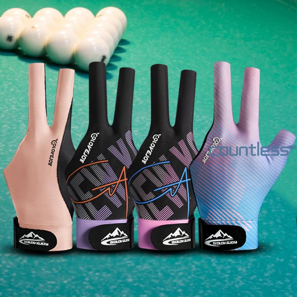 Billiards Glove 3 Finger Billiard Training Gloves Adjustable Billiards ...