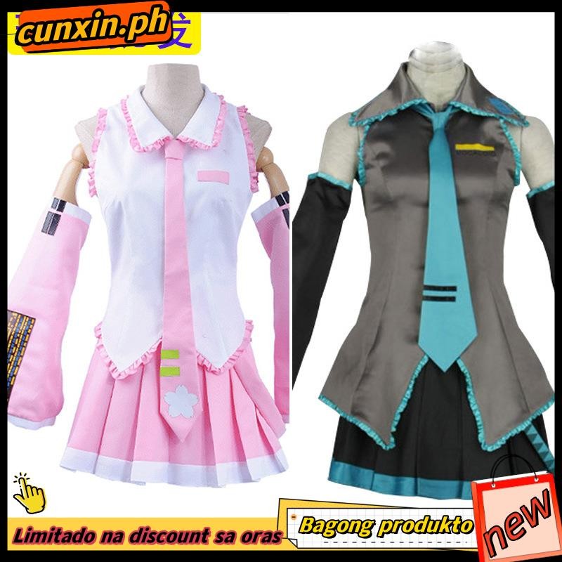 Hatsune Miku Cos Sakura Pink Miku Formula Suit Cosplay Clothes Uniform Full Set | Shopee Philippines