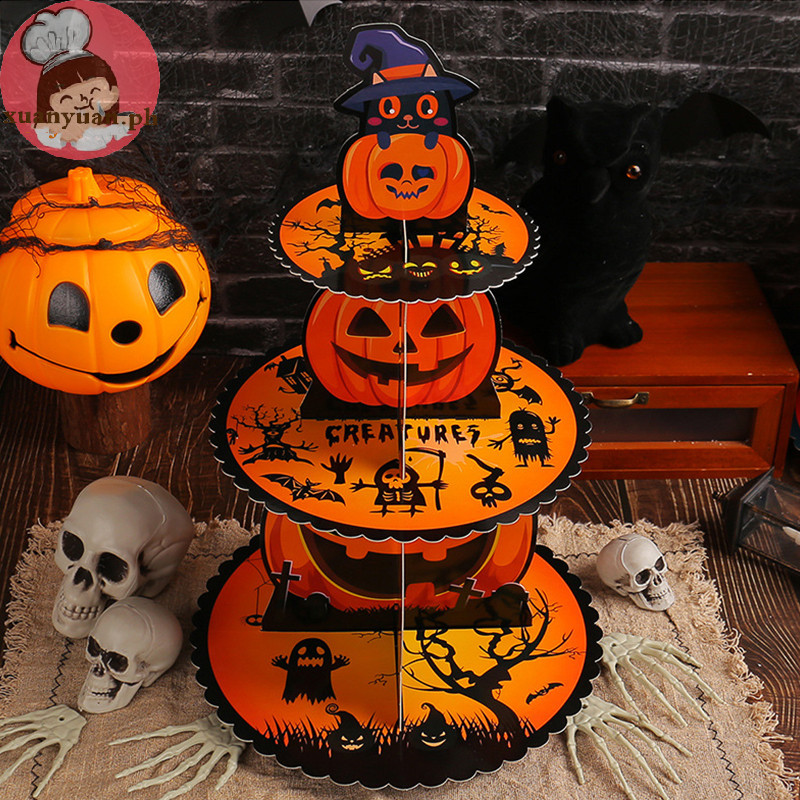 Xuan 3 Tier Cake Stand Christmas Cake Stand Festive Holiday Cupcake