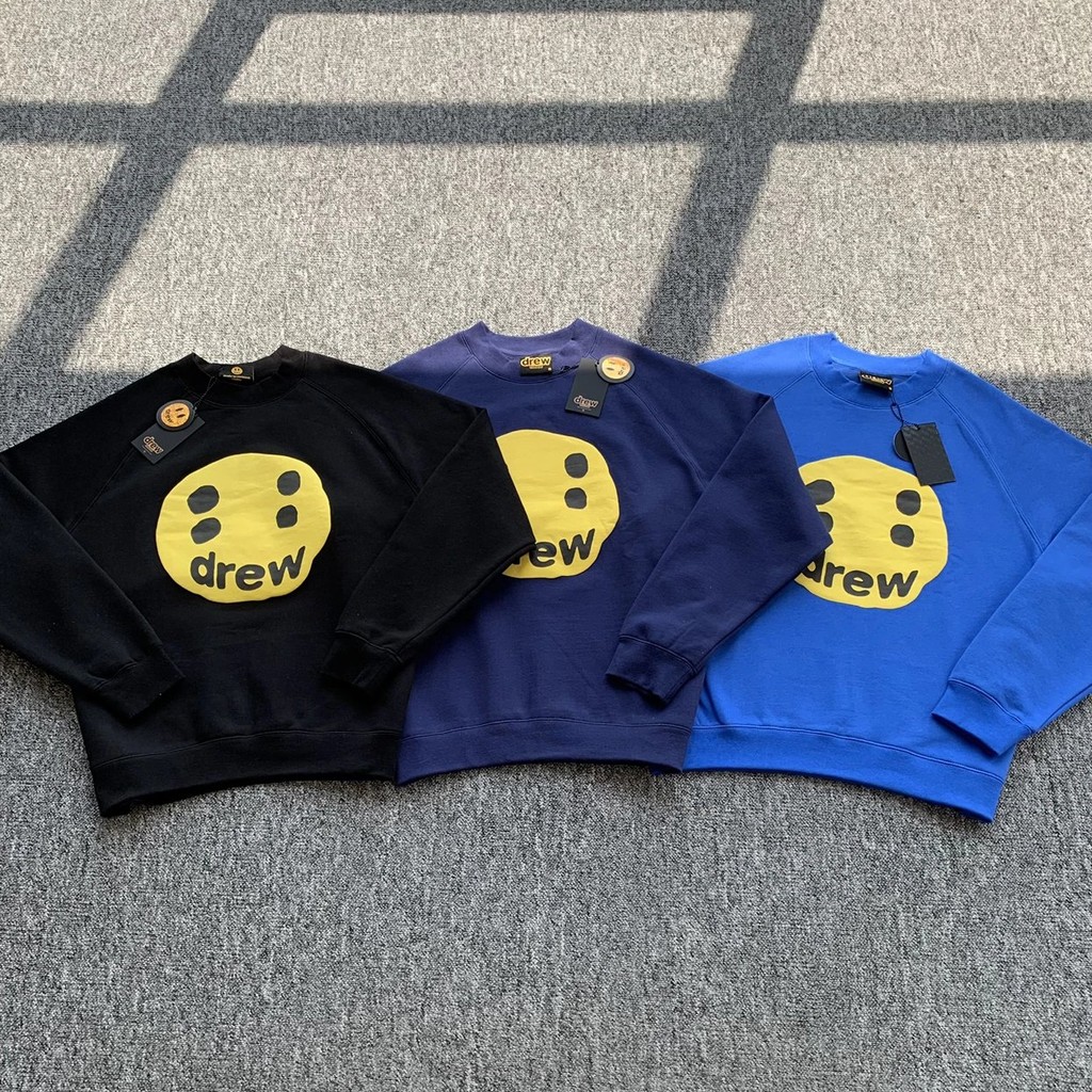 CPFM x DREW co-branded sweater smiley face pattern foam printing design ...