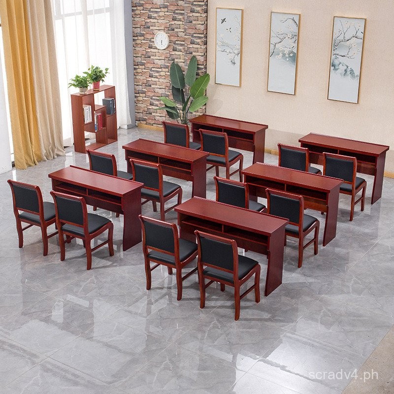 Conference Room Table and Chair Combination Long Table Double Bar Desk ...