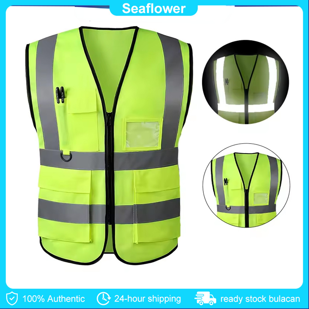 【COD】Safety Vest For Engineer Reflector Adjustable Safety Warning Site ...