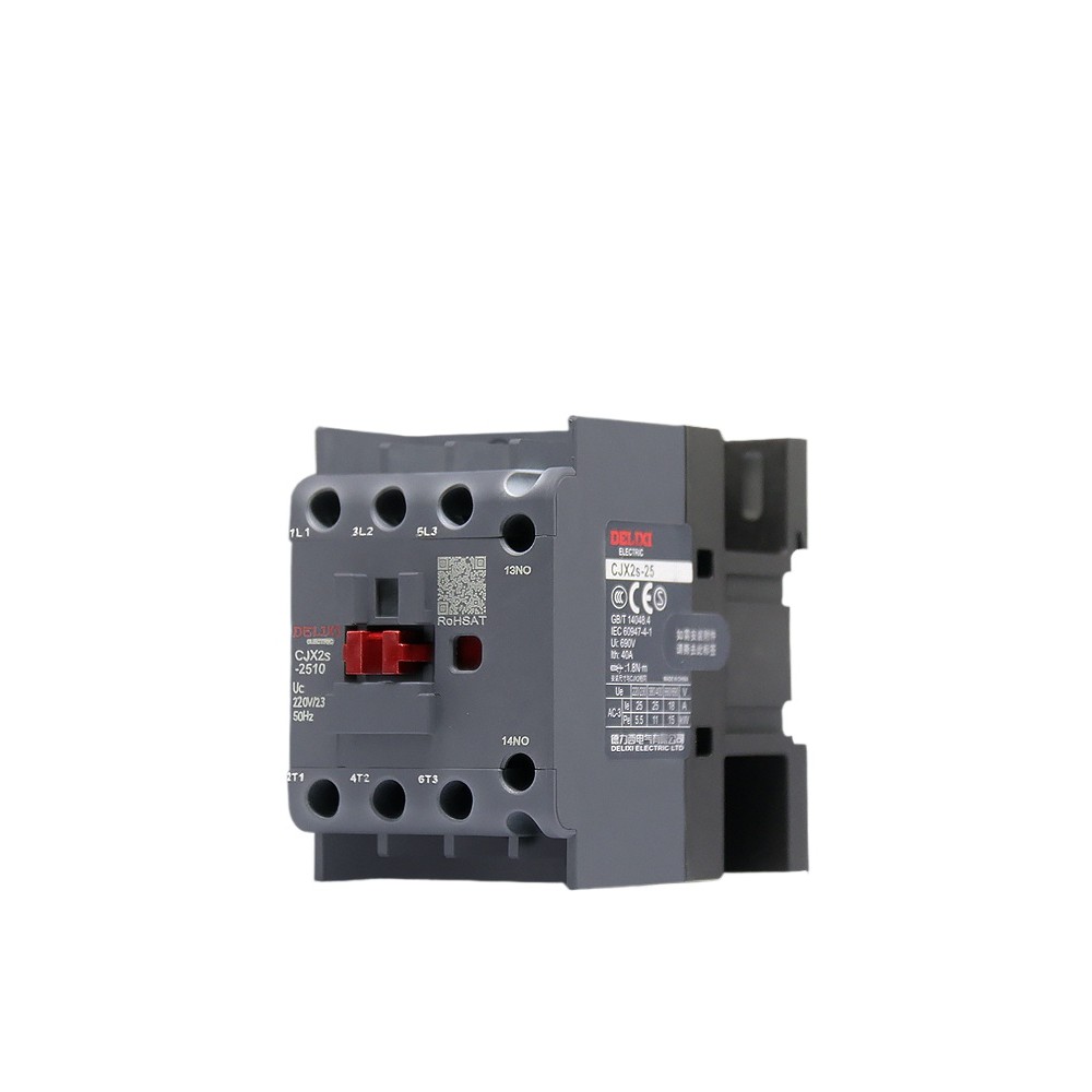 Delixi CJX2s-2510 AC contactor 2501 three-phase 380V coil 220V motor protector 25A | Shopee ...