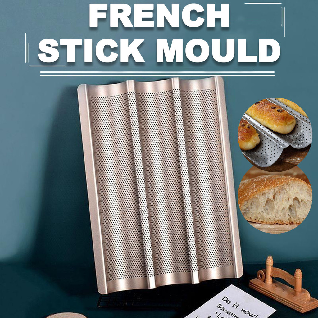 french bread molder Food Grade French Bread Baking molder 3/4 Slot For ...