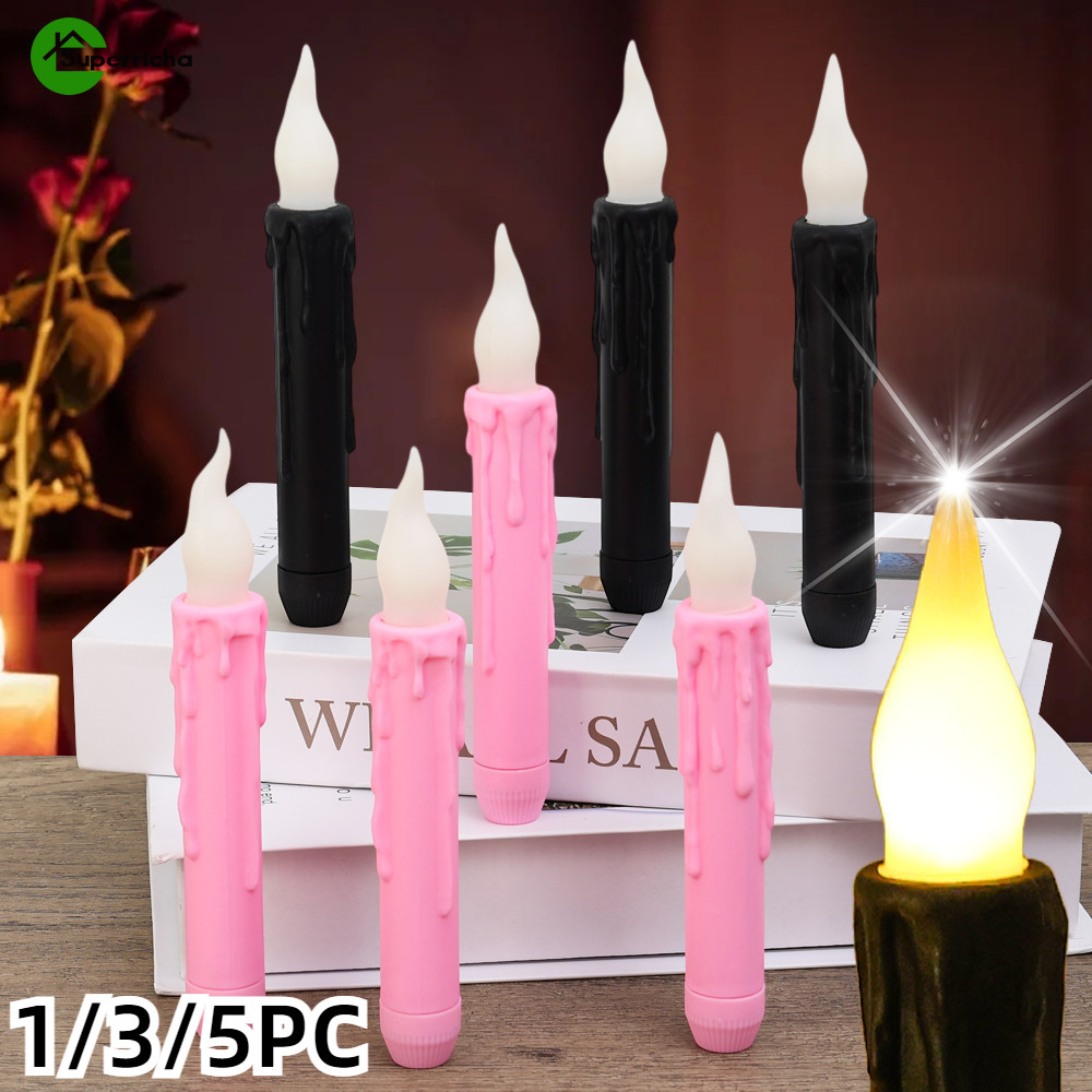 Long Pole Electronic Candle Light - LED Taper Candles Lamp - Flickering ...