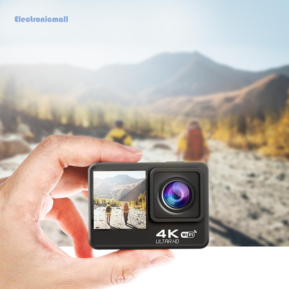 4K UHD Action Camera 1080P 30FPS 2.0 Inch IPS Screen Video Camera 120 ...