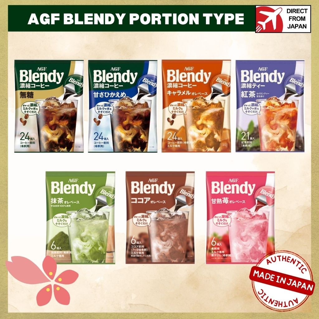 AGF Blendy Portion Type - 7 Varieties, Available in 24pcs / 21pcs ...