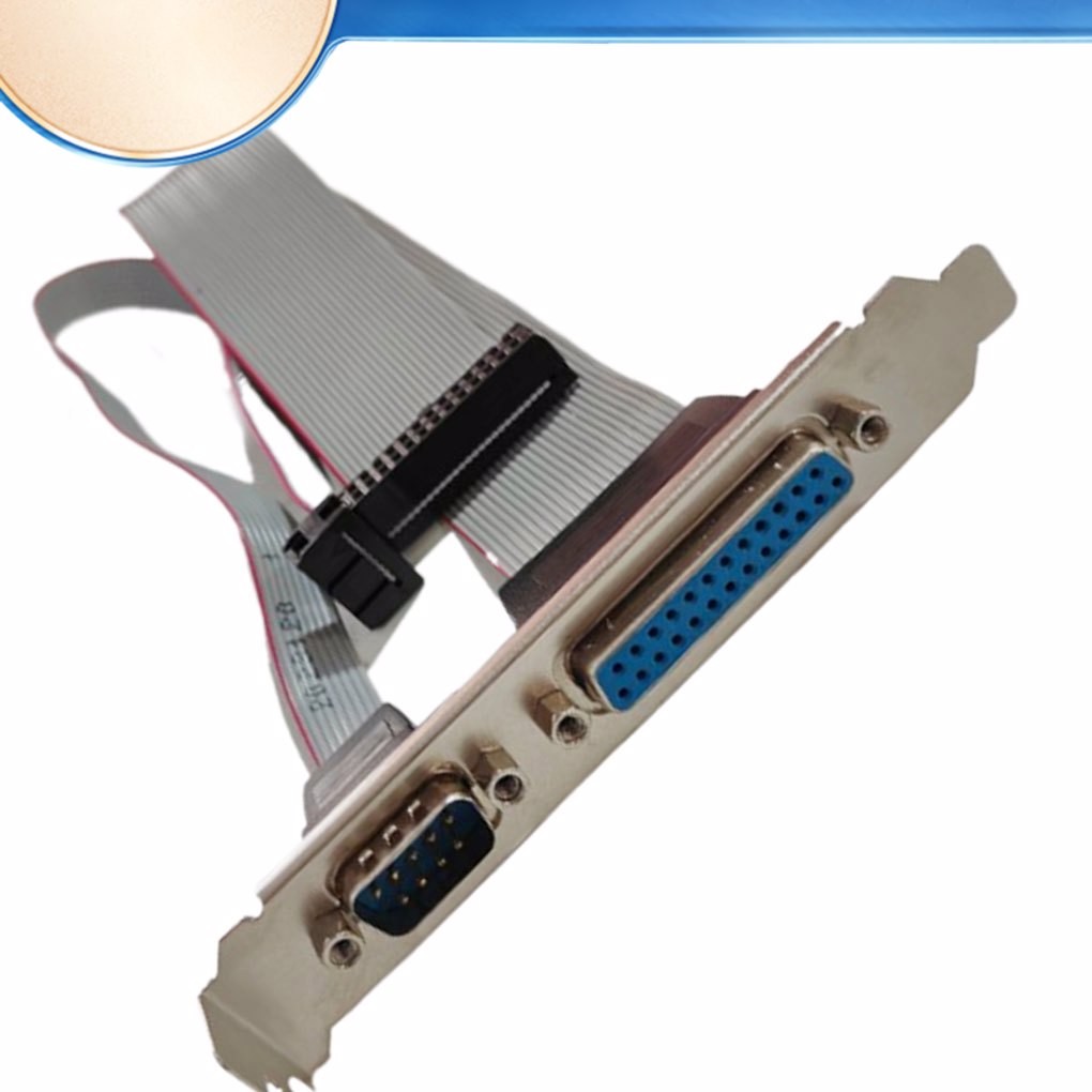 1/2/3 Serial DB9 Pin COM with Parallel DB25 Pin LPT Cable With PCI Slot Header Bracket | Shopee ...